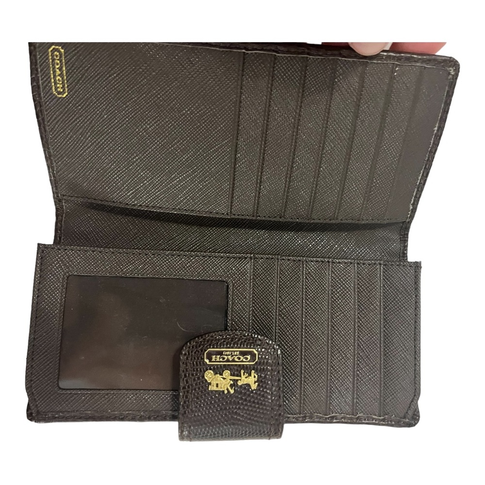 Coach Madison Signature Op Art Skinny Wallet. - Gem